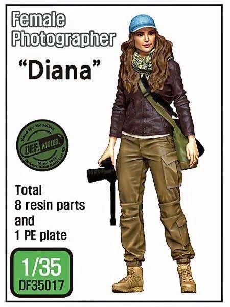 1-35-Scale-Die-cast-Resin-Figure-Model-Assembled-Toy-War-Correspondent ...