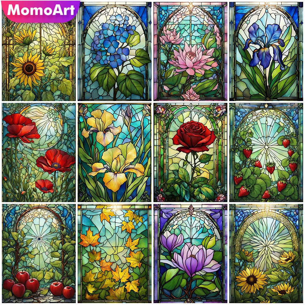 MomoArt-Peinture au diamant pour la décoration murale, Rose, Tournesol ...