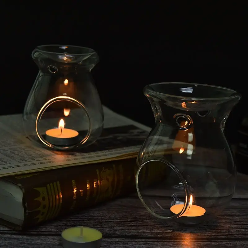 Nordic-Home-Decor-Glass-Candle-Heat-Resistant-Oil-Furnace-Aroma-Burner ...