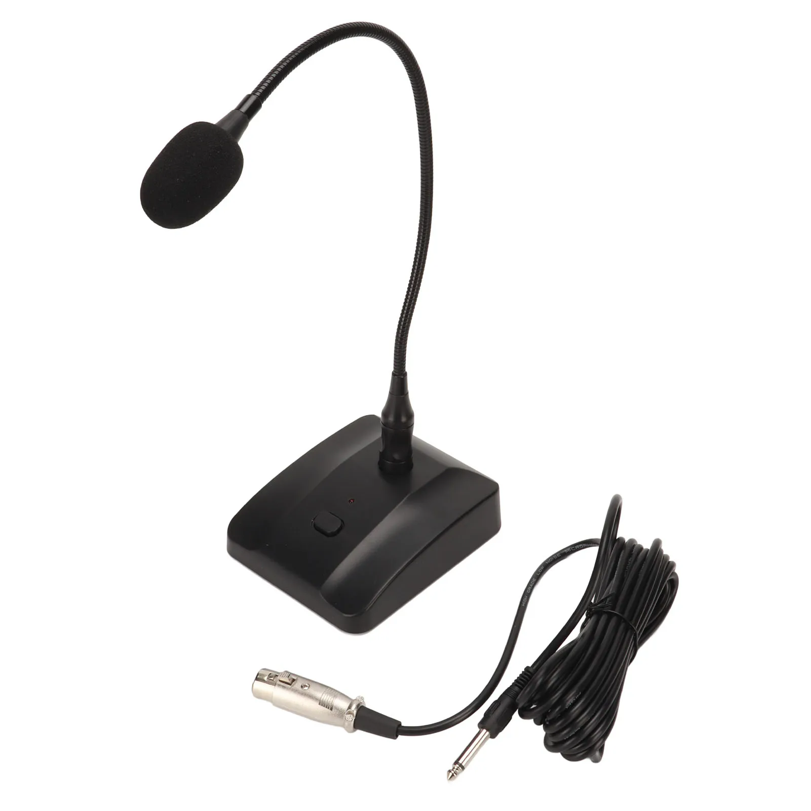 Gooseneck-Condenser-Microphone-6-35mm-Desktop-Wired-Mic-With-Stand-For ...