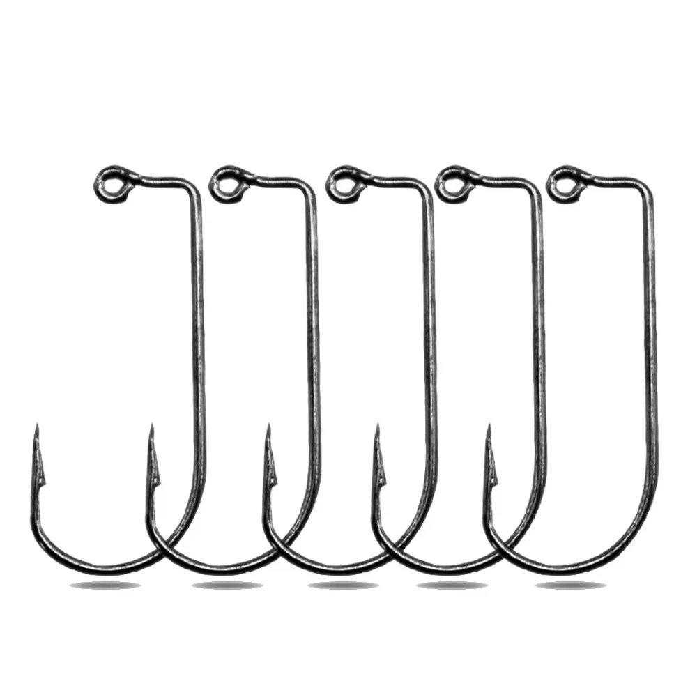 Fishing-Accessories-Saltwater-Strong-Wire-Fish-Hook-Shank-Bent-Jig-Head ...