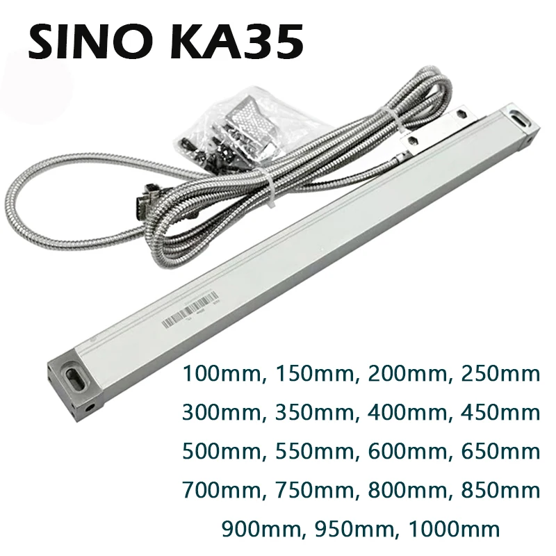 KA35 Linear Scale 0.005mm Grating Ruler Sensor Encoder 5um TTL 100mm to ...