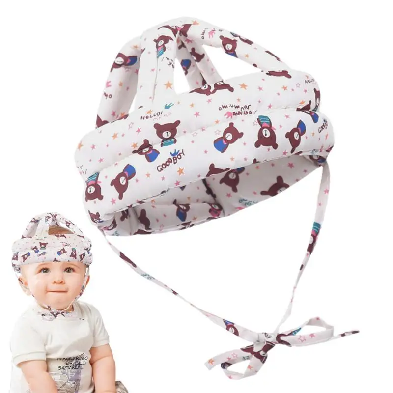 Toddler-Anti-collision-Caps-Head-Protective-Hats-Adjustable-Cotton-Head ...