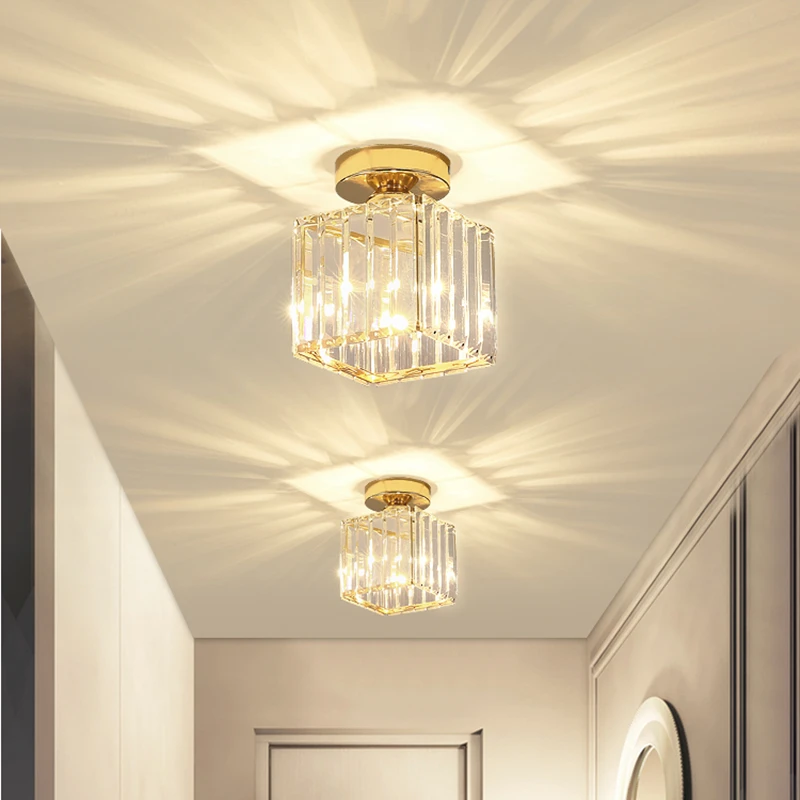 IRALAN Crystal Ceiling Light Corridor Channel Ceiling Lamp Luxur ...