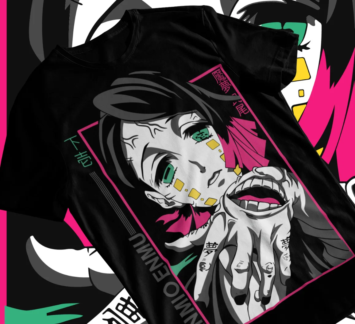 Demon-Slayer-Kimetsu-No-Yaiba-Enmu-Tamio-Anime-Manga-Unisex-T-Shirt ...