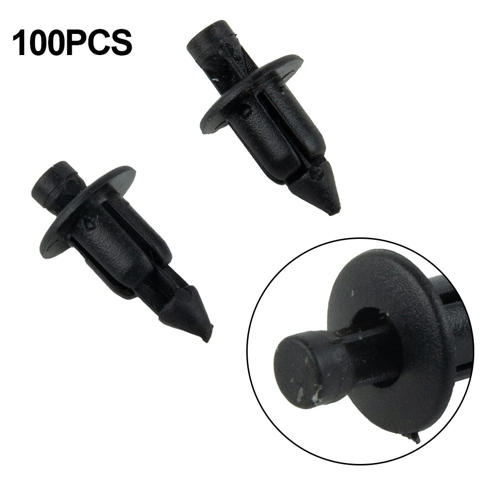 100Pcs 6mm Hole Car Fairing Rivet Setting Panel Fastener Clips Door ...