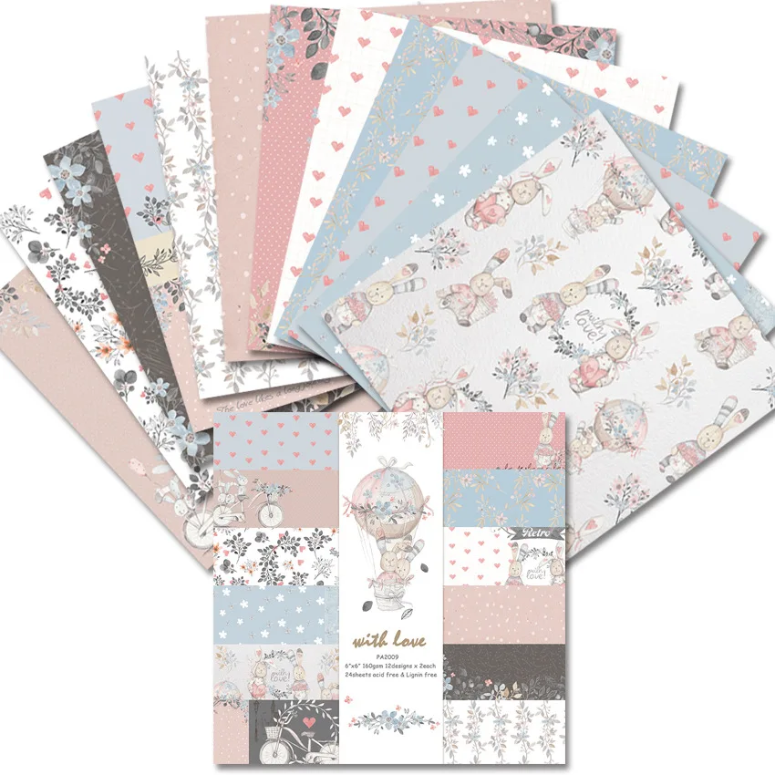 12 Pieces Of Background Paper Single Sided Pattern Paper Hand Ledger ...