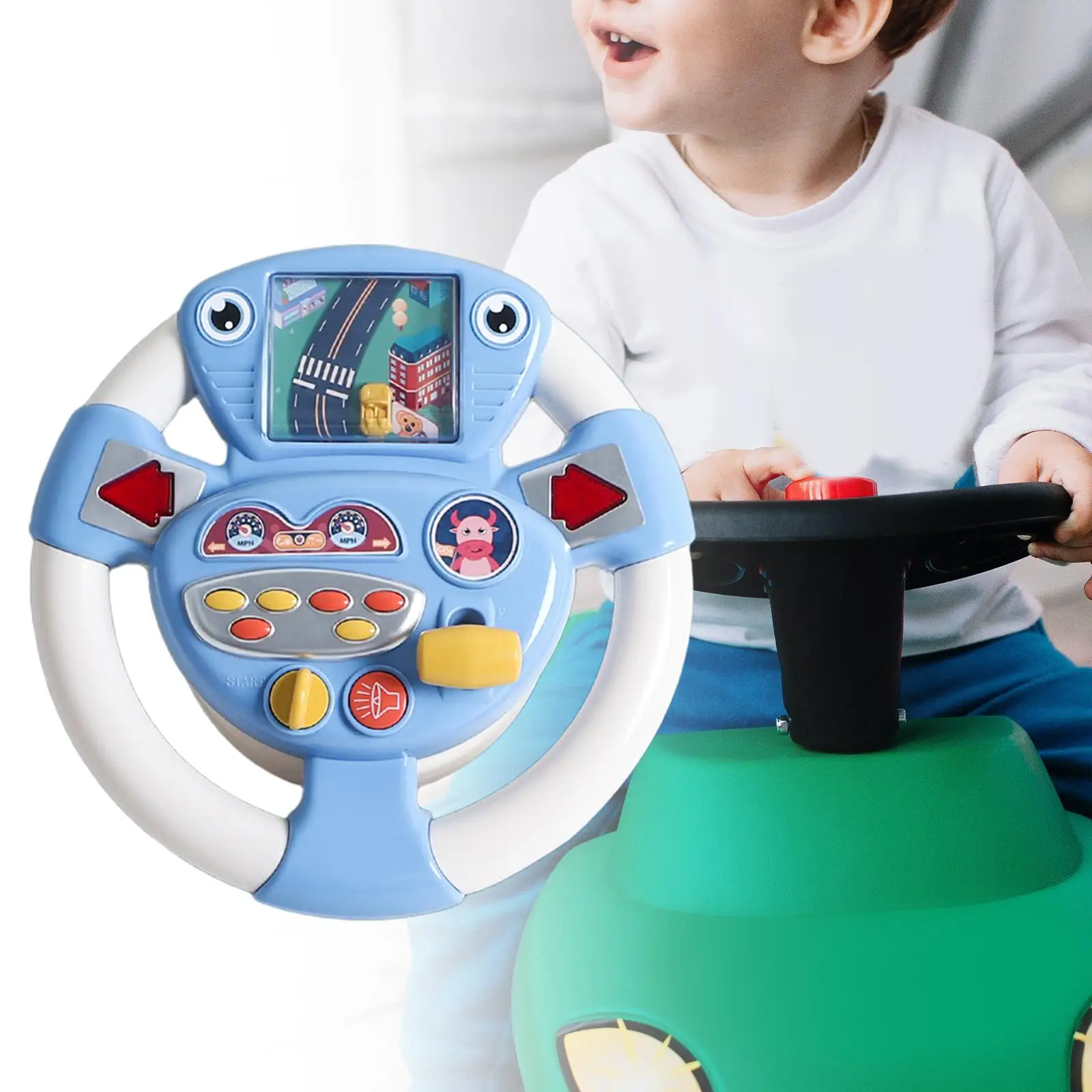 Driving Wheel Toys Interactive Toys Electric Wheel Toy for Boys Holiday ...