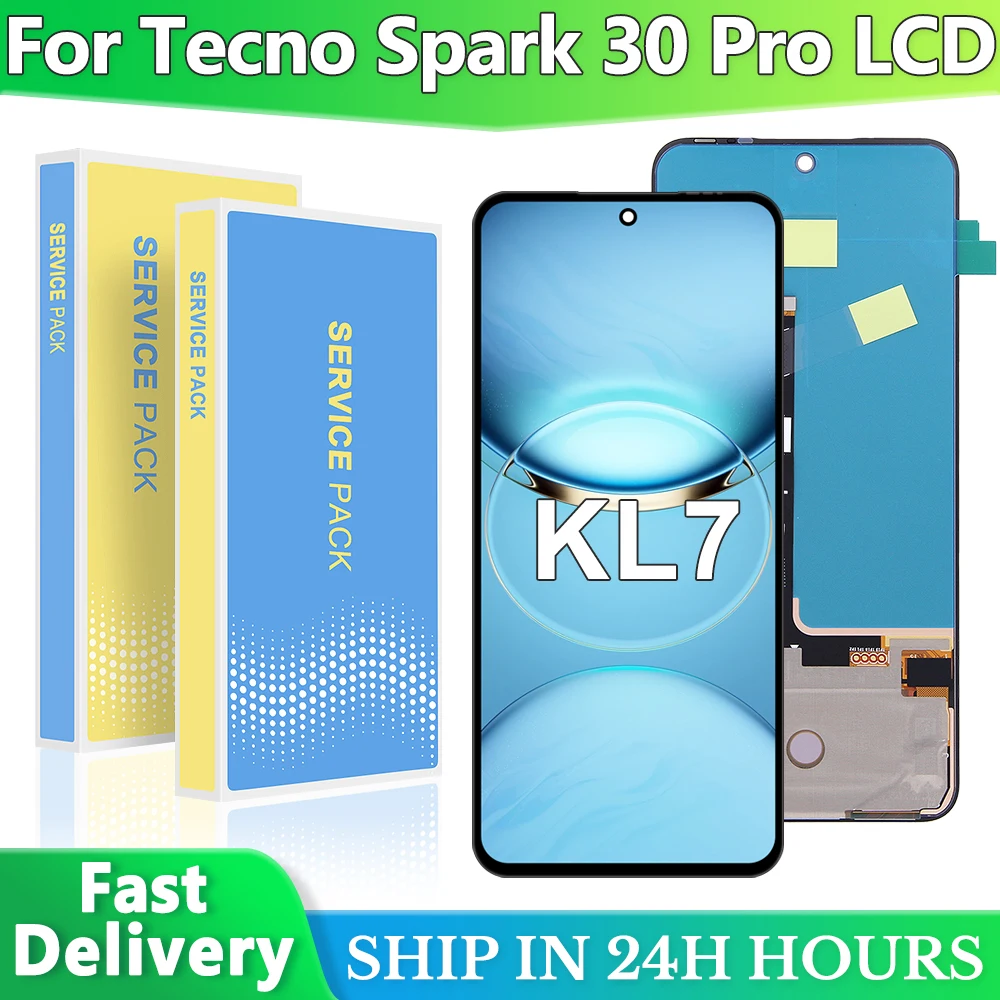 120HZ For Tecno Spark 30 Pro kl7 LCD Display Touch Screen Digitizer ...