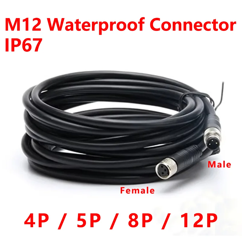 1Pcs-M12-Sensor-Connector-4-5-8-Pin-Male-Female-Aviation-Plug-IP67 ...
