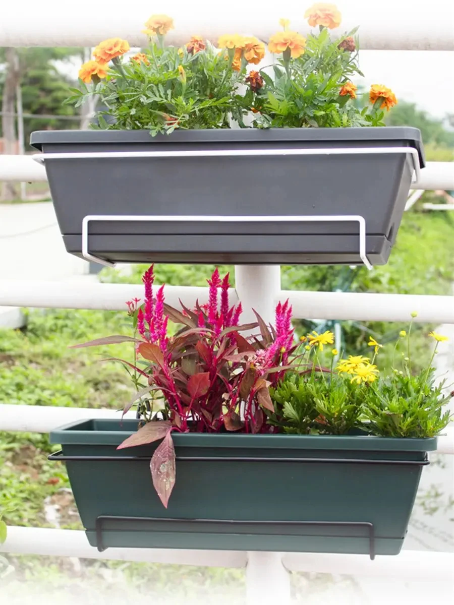 Maceta-Rectangular-gruesa-para-flores-maceta-colgante-de-pared-para ...