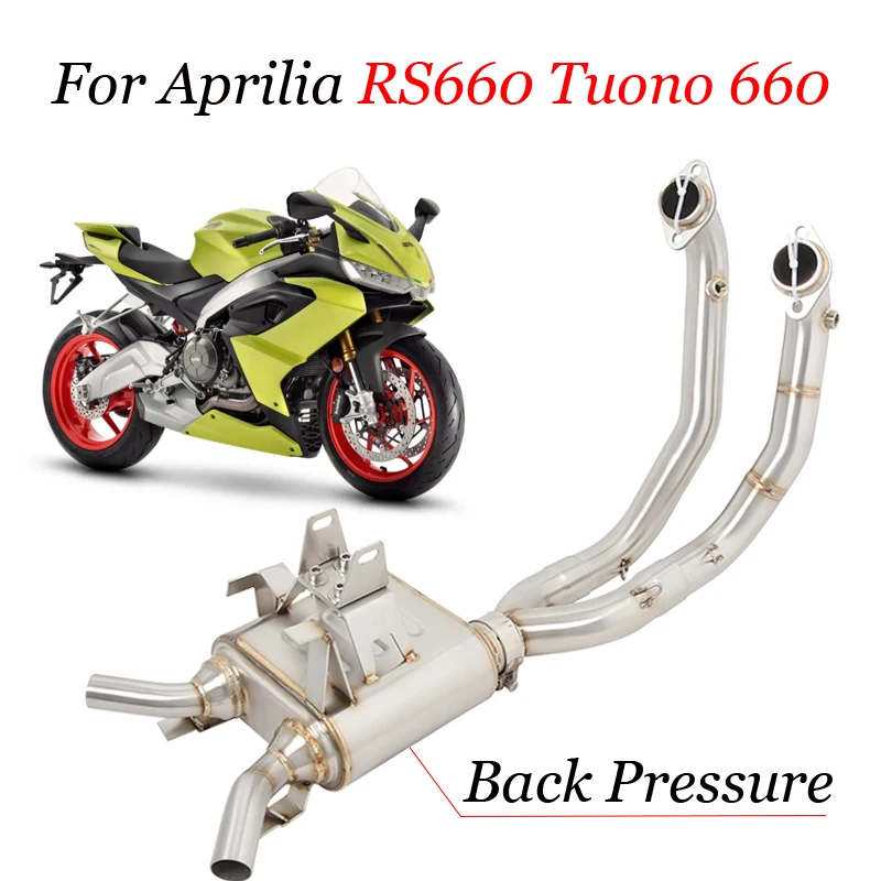 Full System Motorcycle Exhaust Muffler Exhaust back pressure Pipe Moto ...