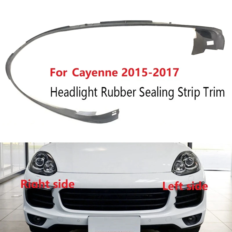 1Pair-Front-Headlight-Rubber-Sealing-Strip-Waterproof-For-Porsche ...