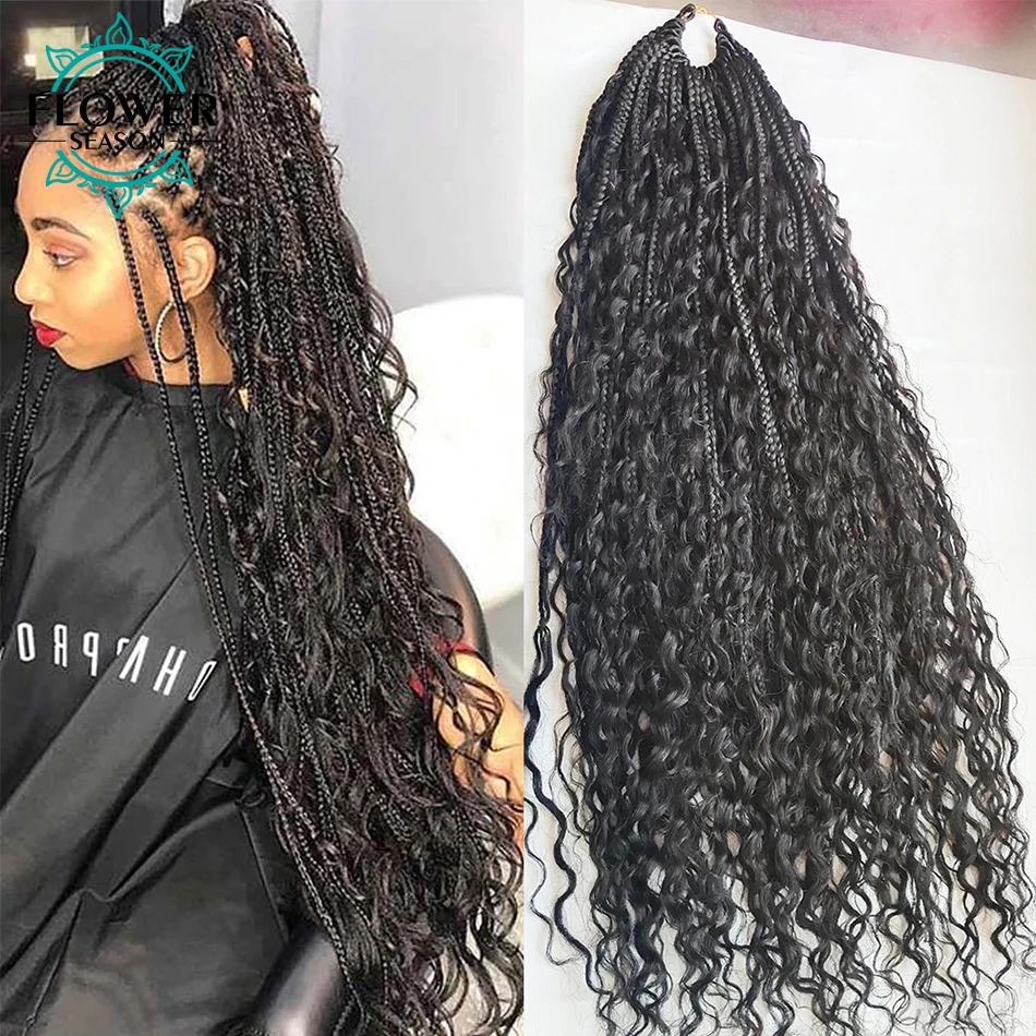 Box Braids With Human Hair Extensions