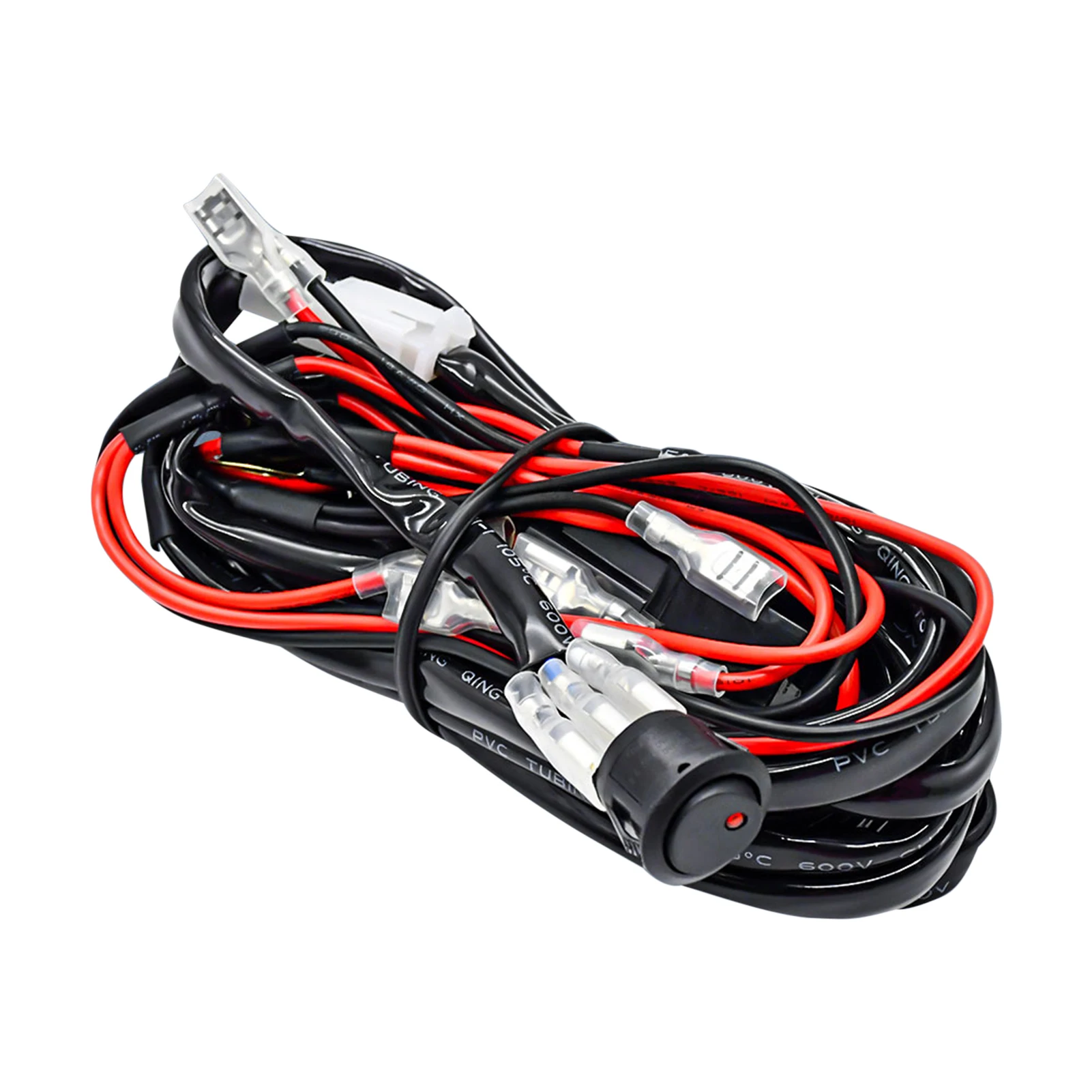 LED Light Bar Wiring Harness Kit, 300W Universal LED Work Light Bar ...