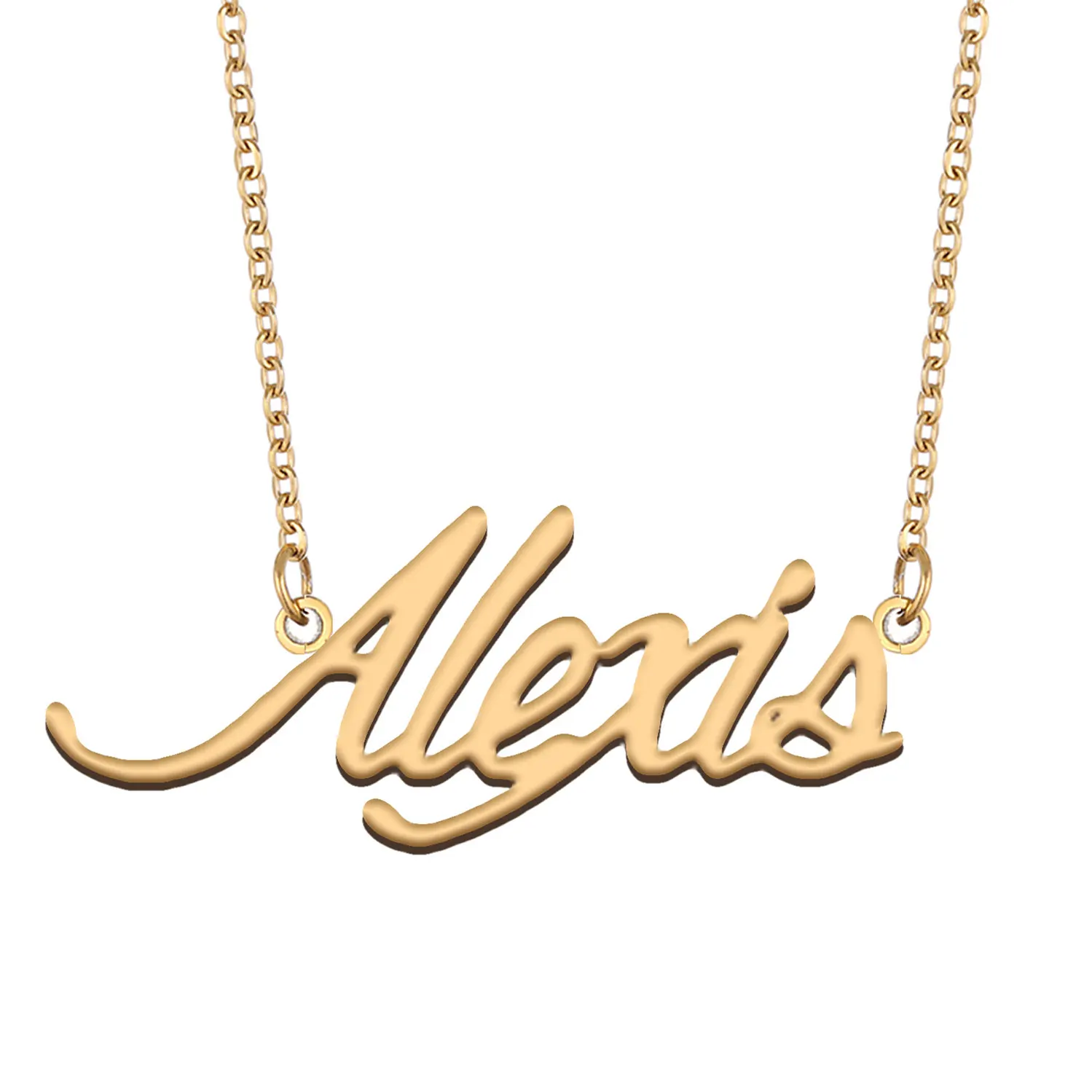 Alexis-Name-Necklace-for-Women-jewelry-Nameplate-Pendant-Stainless ...