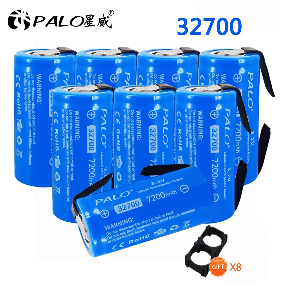 PALO-32700-lifepo4-3-2v-7200mAh-32700-rechargeable-battery-LiFePO4-cell ...