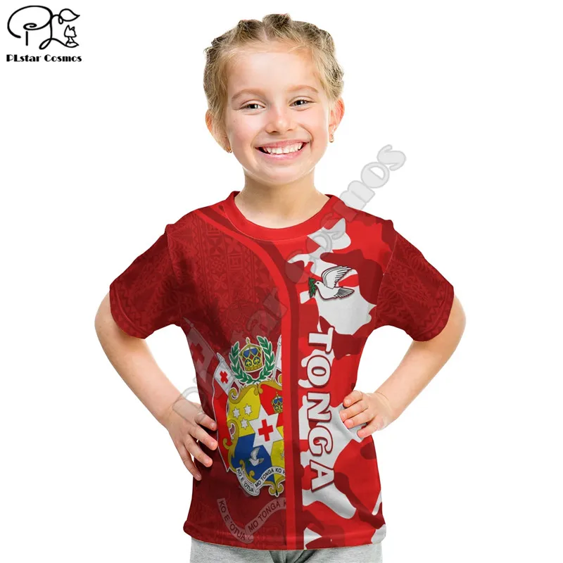 Tonga-Unique-T-Shirt-Kid-Camouflage-With-Tongan-Pattern-3D-Print-T ...