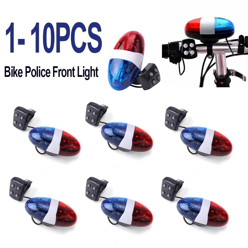 1-10PCS-6-LED-4-Tone-Sounds-Bicycles-Bell-Police-Car-Light-Electronic ...