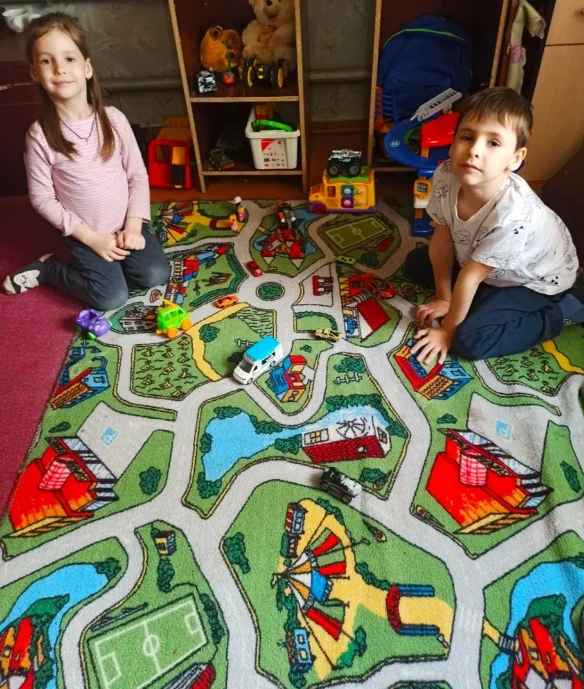 Children's Anti-slip Rug Crawl Mat Road Traffic Route Map Rug Living ...