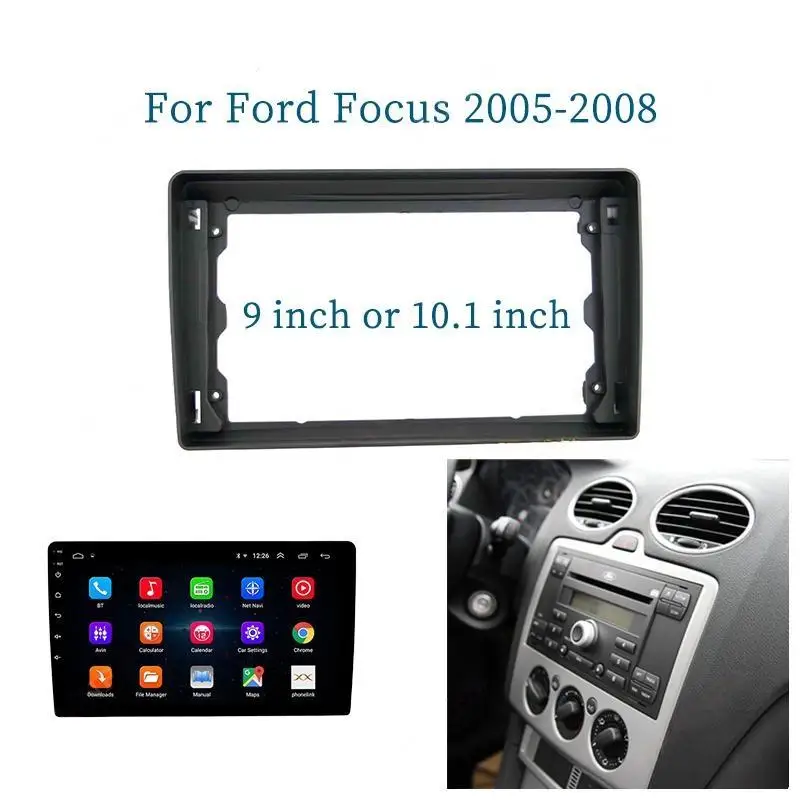 Car-Radio-Audio-Fascia-Frame-Adapter-For-Ford-Focus-S-Max-Fiesta-Kuga-9 ...