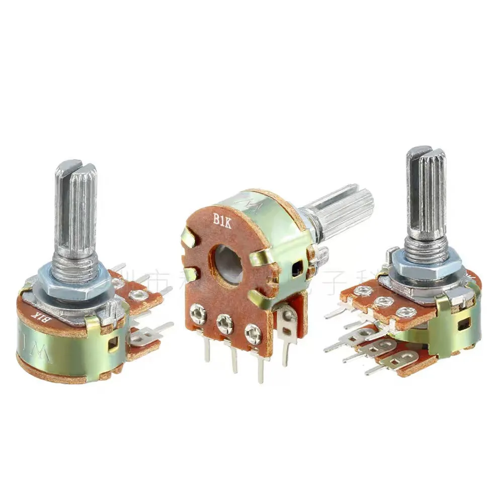 10PCS-WH148-Potentiometer-B1K-B2K-B5K-B10K-B20K-B50K-B100K-B500K-Linear ...