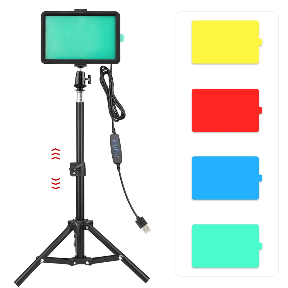 LED-Fotografia-V-deo-Light-Panel-Photo-Studio-Lamp-Kit-com-Trip-filtros ...