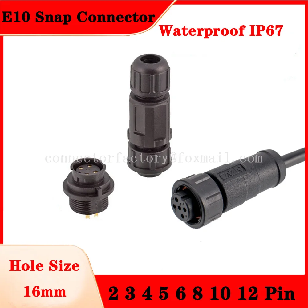 E10-Buckle-Connector-Waterproof-Female-Plug-Male-Socket-10A-Large ...
