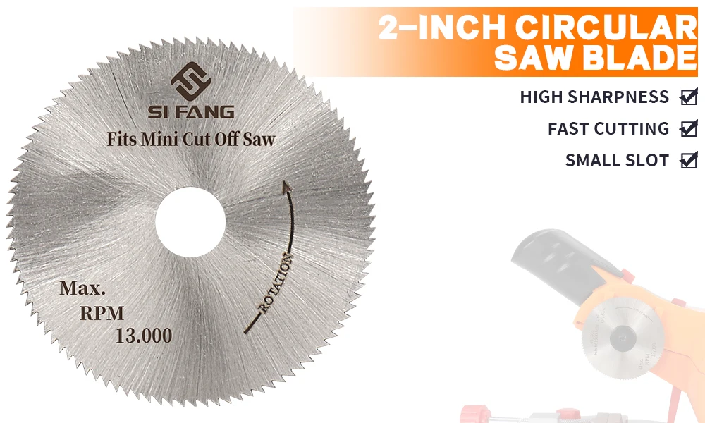 Meule de 2 pouces, disque de coupe en résine, feuille de coupe émeri ...