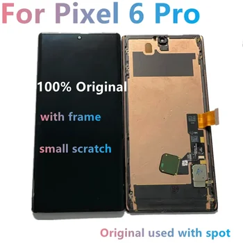Original AMOLED LCD For Google Pixel 6 Pro Display Screen Frame Touch Panel Digitizer For Google ...