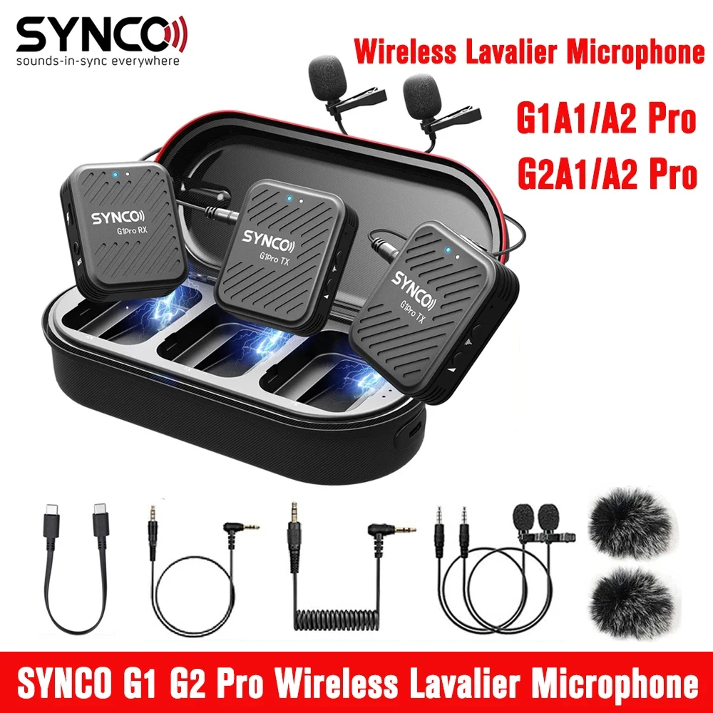 SYNCO-G2A2-Pro-G1A1-Pro-G1-G2-A1-A2-Pro-Wireless-Lavalier-Microphone ...