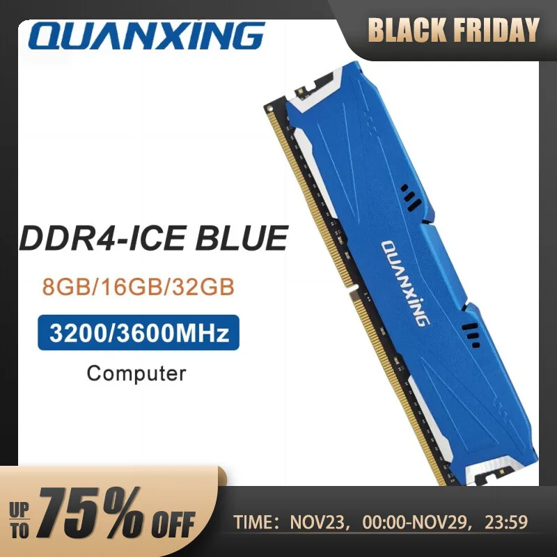 QUANXING-Memoria-DDR4-8GB-16GB-32GB-PC-RAM-3200MHz-3600MHz-U-DIMM ...