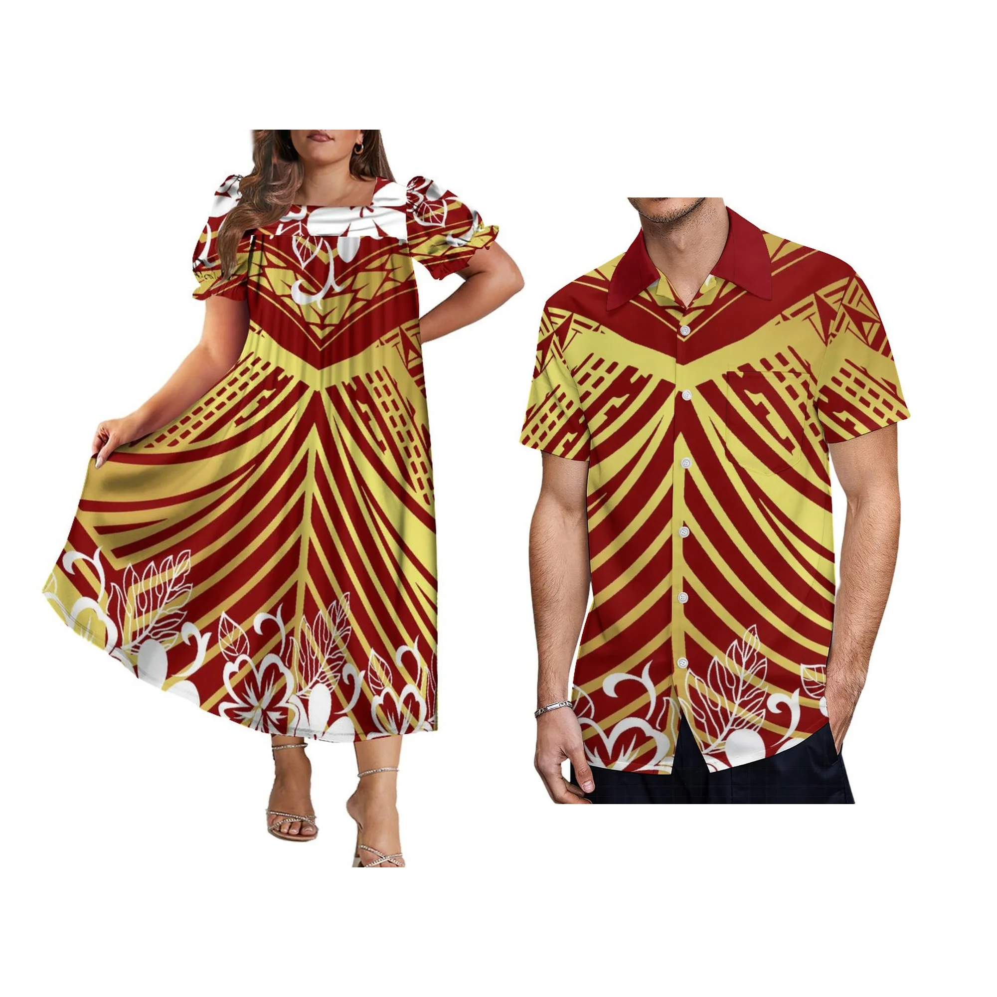 New Style Hem Widened Micronesian Mumu Dress Custom Polynesian Tribal ...