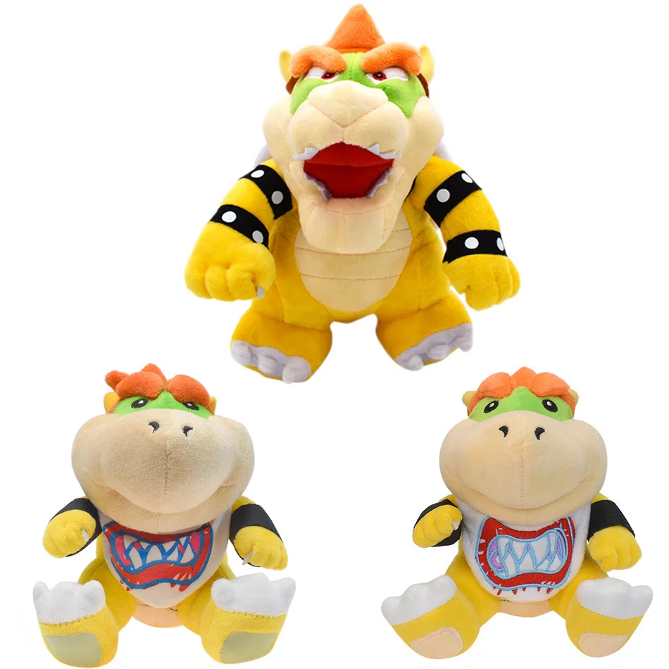 Figura de acción de peluche Bowser Koopa de 25cm, Mario Yellow Bowser ...