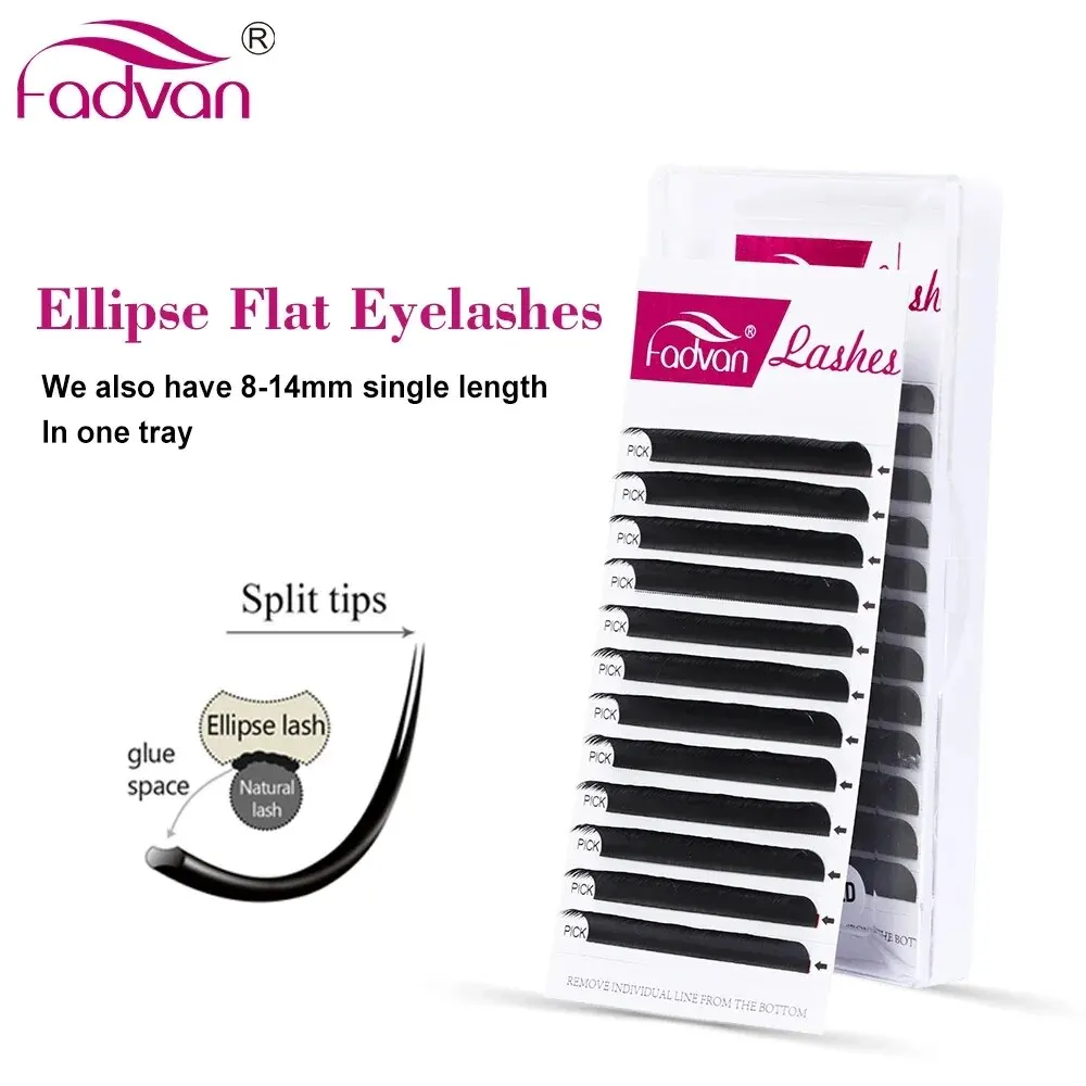 Fadvan-Ellipse-Flat-Lashes-Extensions-Super-Mink-Black-Flat-Eyelash ...