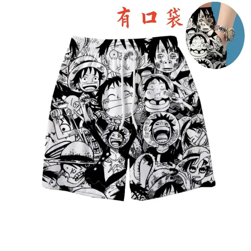 One Piece Luffy Anime Shorts - Casual Summer Pajama Pants – Otakuen