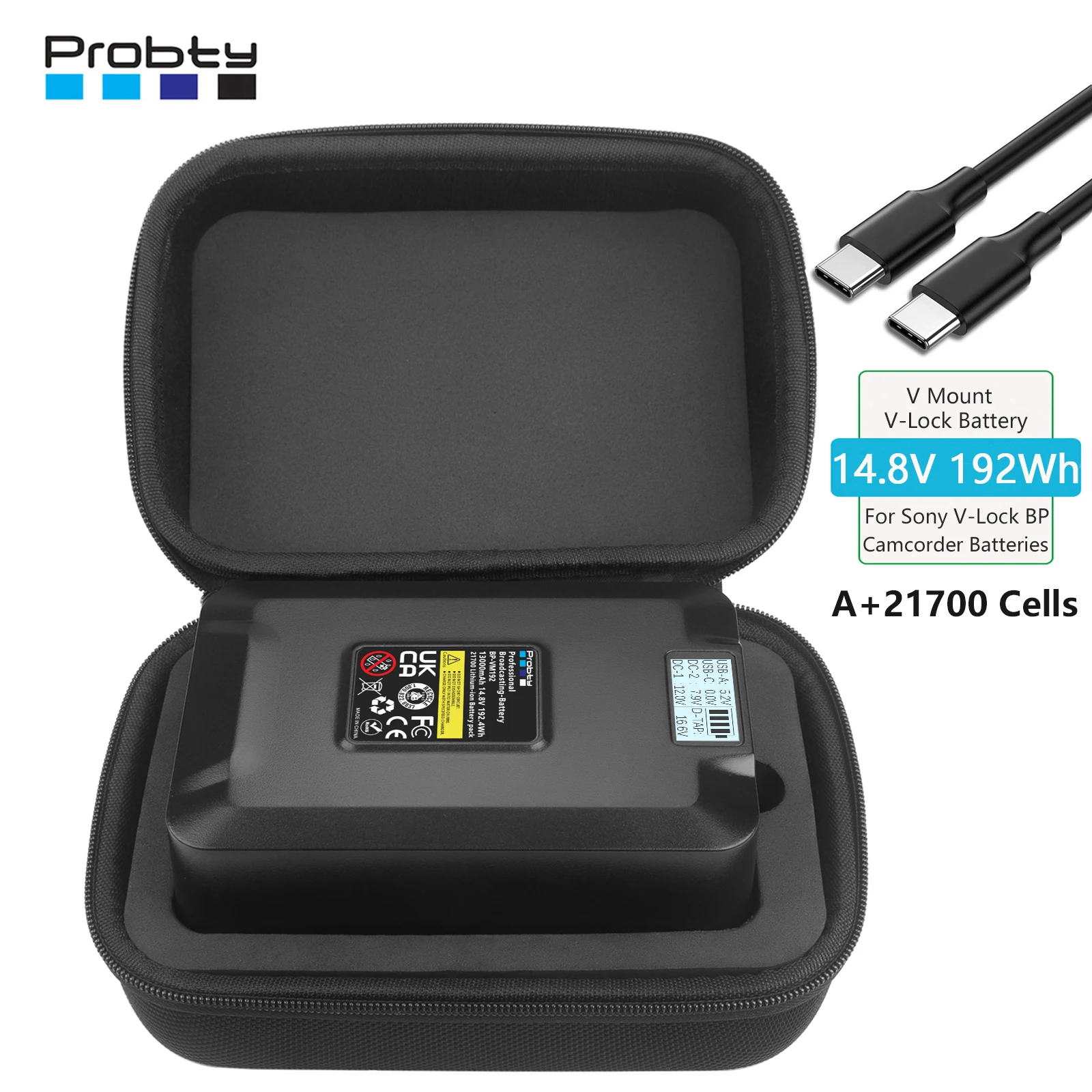 V-Mount-Battery-Power-Bank-14-8V-13000mAh-V-Lock-V-Shape-Li-ion-Battery ...