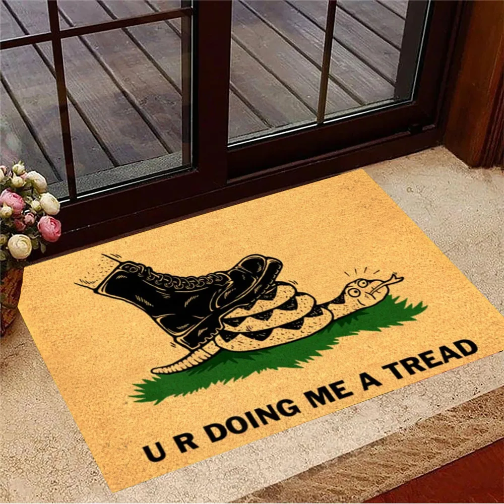 Cloocl Funny Welcome Mats U R Doing Me A Tread Doormat Foot Stepped On ...