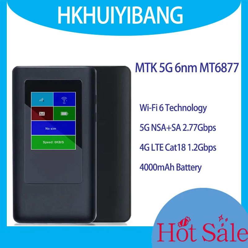 Unlocked-MTK-MT6877-5G-Wi-Fi-6-Sim-Card-Pocket-WiFi-Router-2-77Gbps-2GB ...