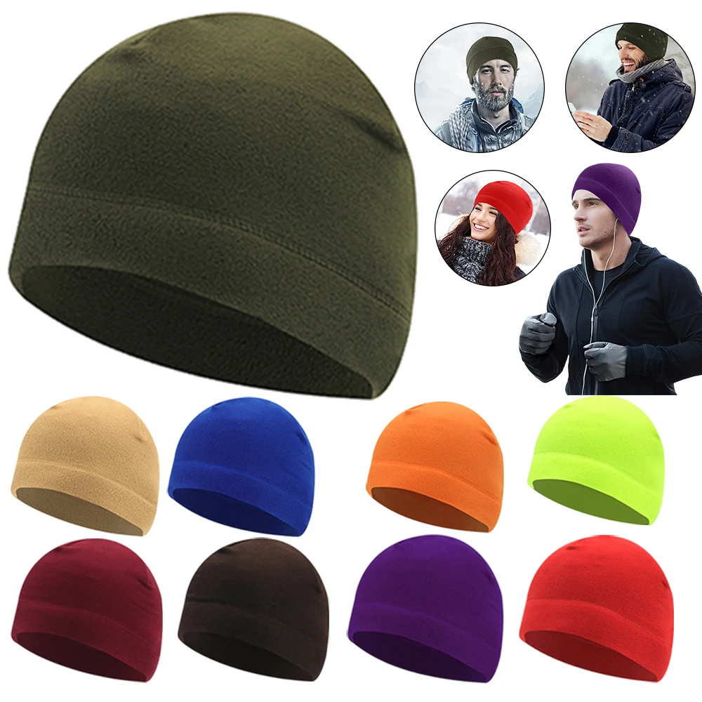 Outdoor-Fleece-Sports-Hat-para-homens-e-mulheres-Windproof-Bonnet ...