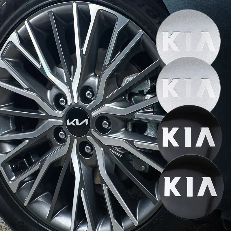 4PCS 58MM Car Wheel Center Cover Auto Emblem Hub Cap For KIA EV6 ...