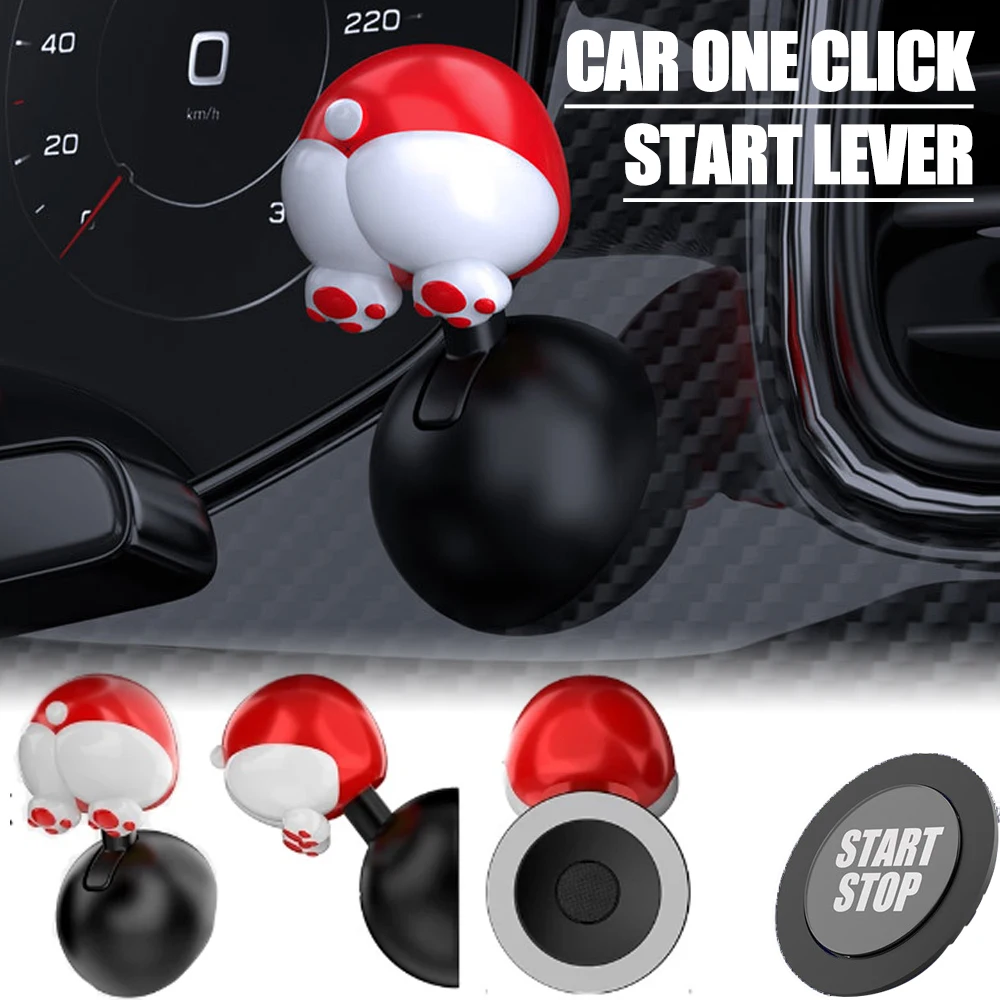 Car-Button-Cover-One-Click-Start-Lever-Ignition-Switch-Push-Button ...