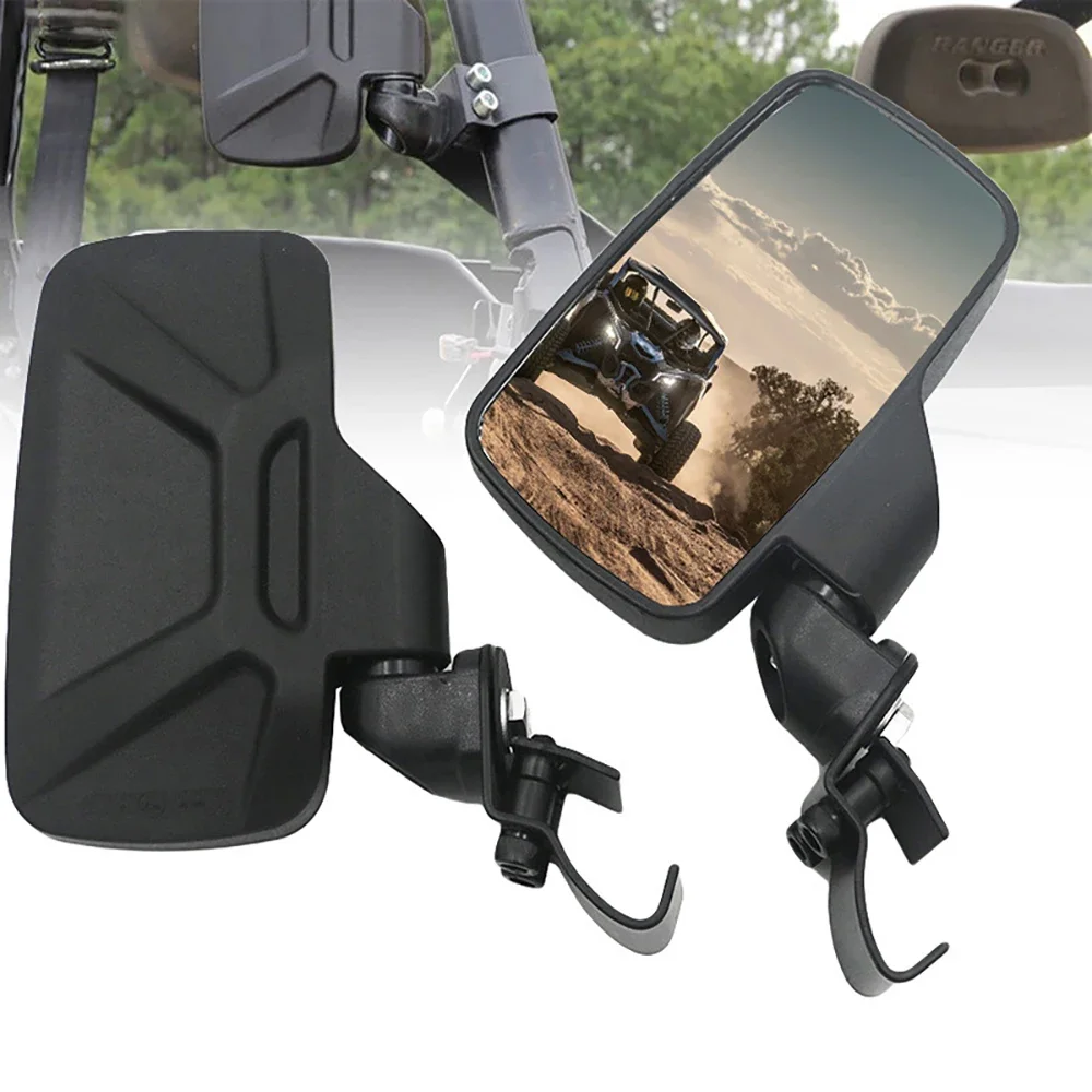 Motorcycle-UTV-Rearview-Mirror-Aluminum-Side-View-Mirrors-Set-for-Can ...