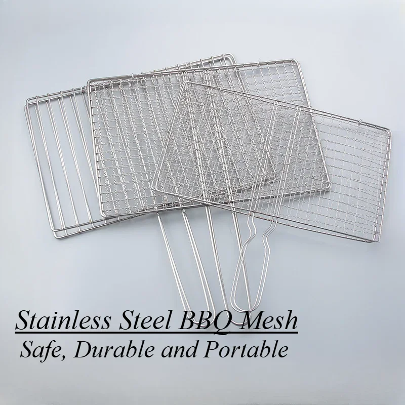 Double-layer-BBQ-Mesh-Grill-Expandable-Outdoor-Stainless-Steel ...