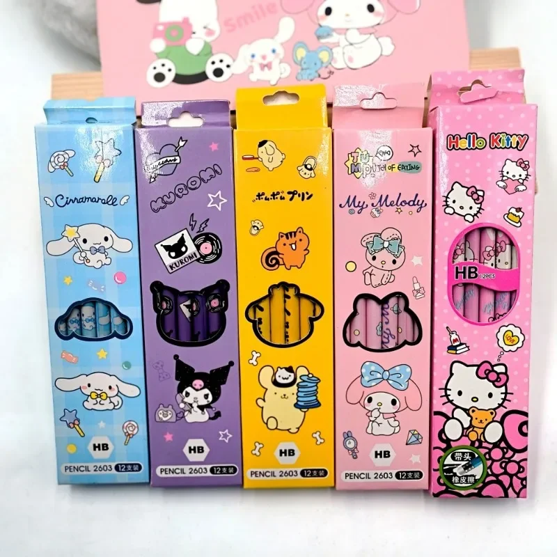 Sanrio-HB-Pencil-Hello-Kitty-Kuromi-Cinnamoroll-My-Melody-Student ...