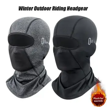 Cycling Winter Warm Running Scarf Balaclava Velvet Bike Full Face Cover ...