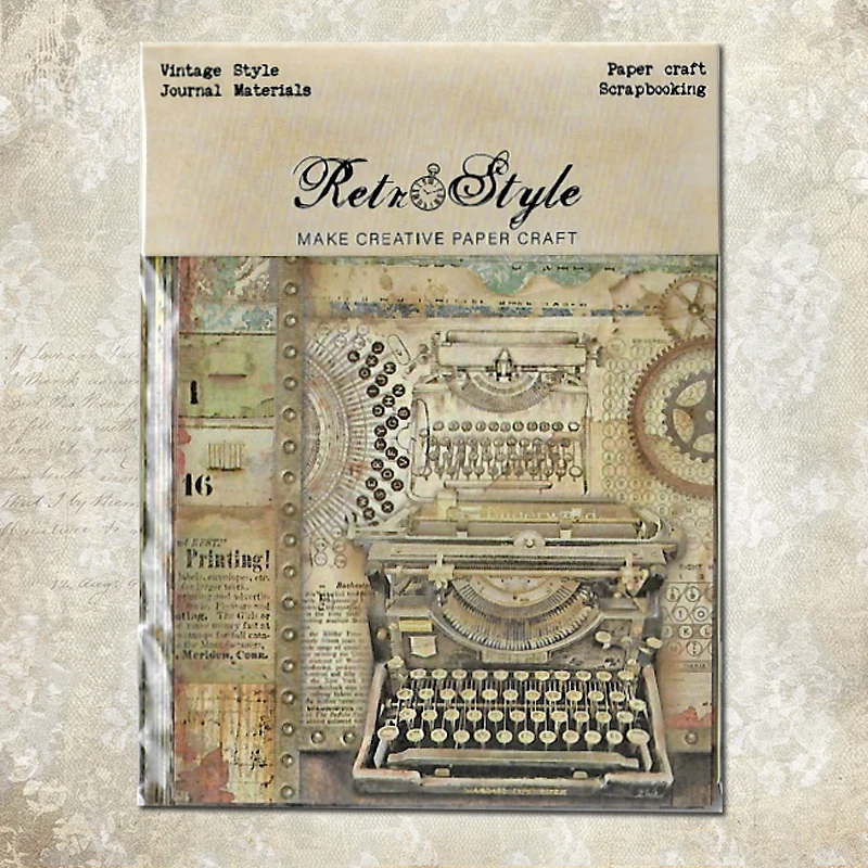 Panalisacraft-20sheets-10-designs-Vintage-Style-Patterned-Paper ...