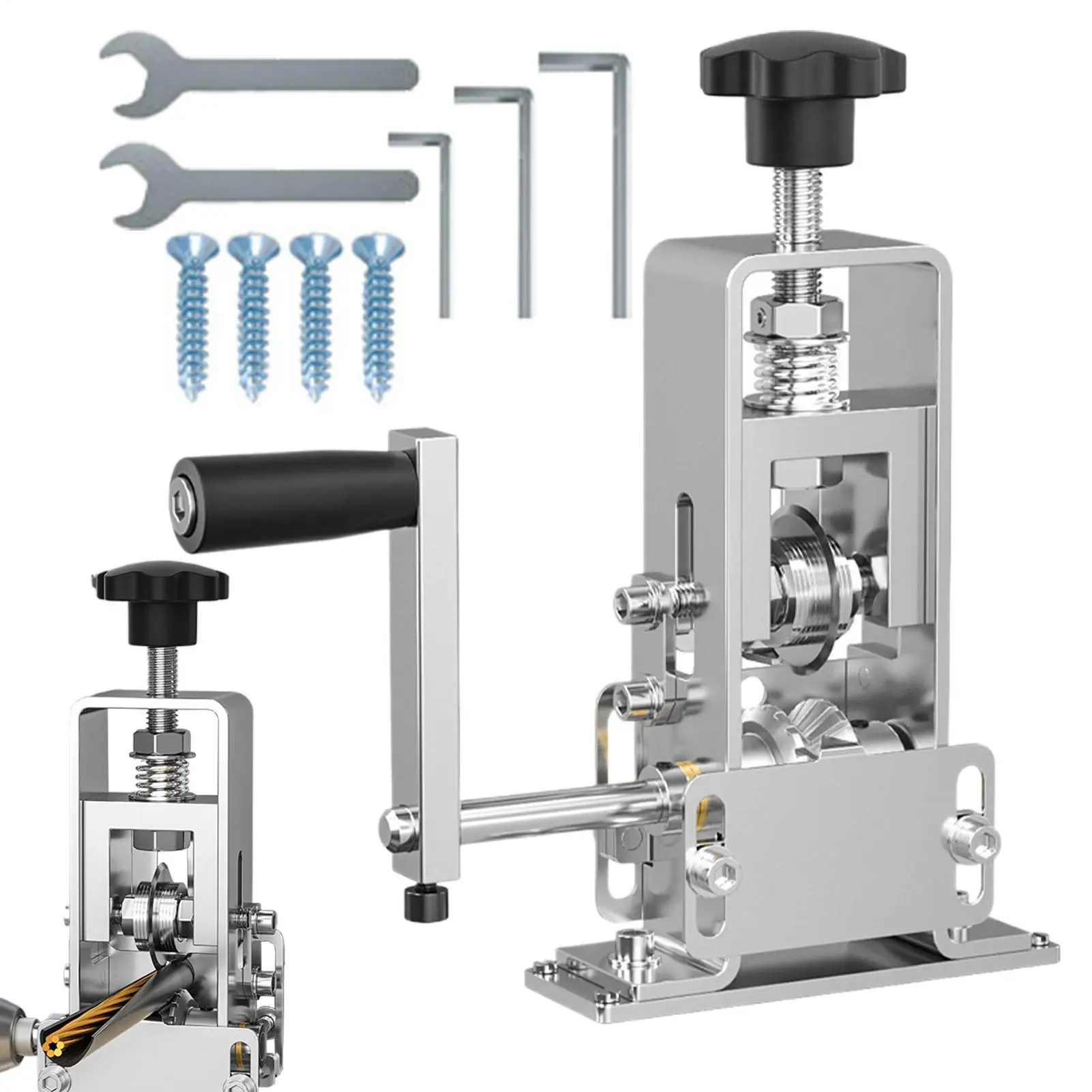 Scrap Wire Stripping Machine Electric Manual Copper Wire Stripper Cable ...