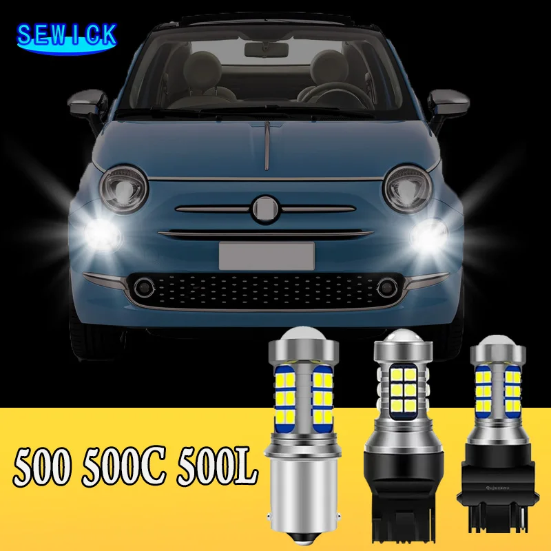 For-Fiat-500-500C-500L-2007-2018-2009-2012-2013-2014-2015-2pcs-Dual ...