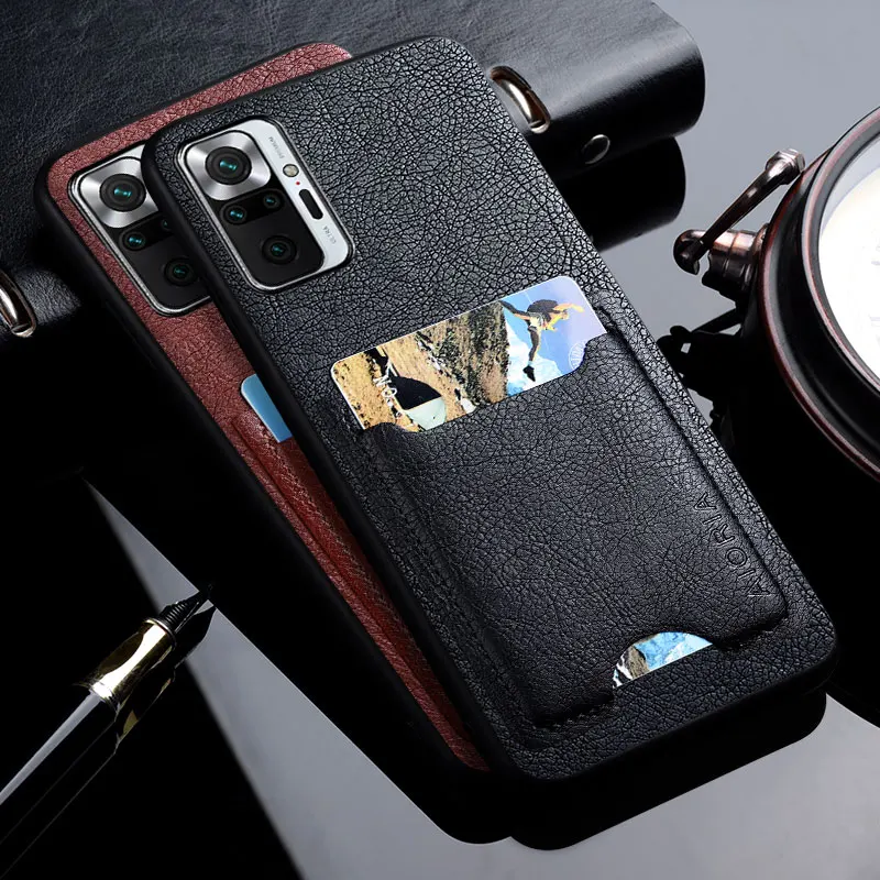 Case for Xiaomi Redmi Note 10 Pro Max 5G 10S funda Luxury Pu Leather ...